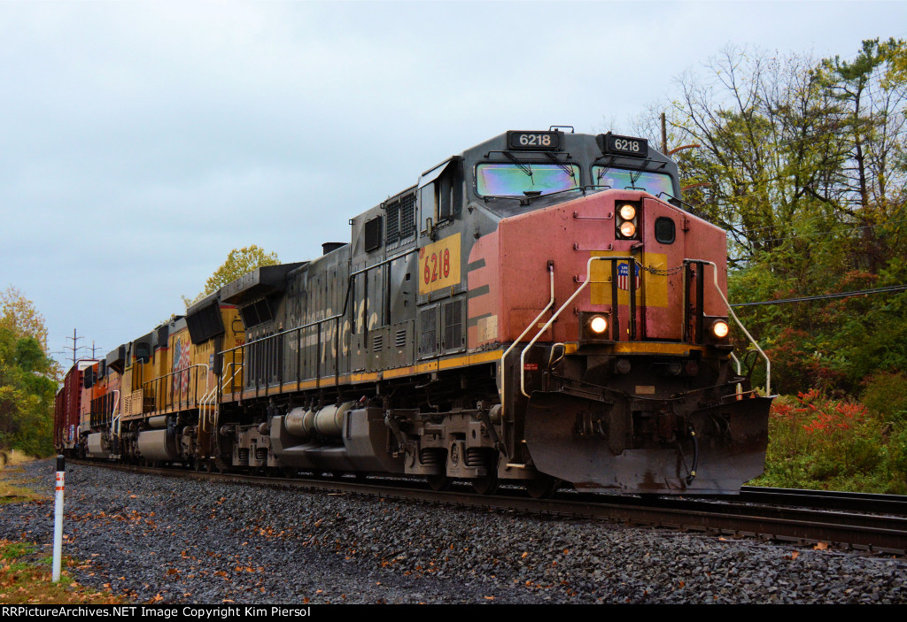 UP 6218 UP 5142 BNSF 8268 on NS Train M6T